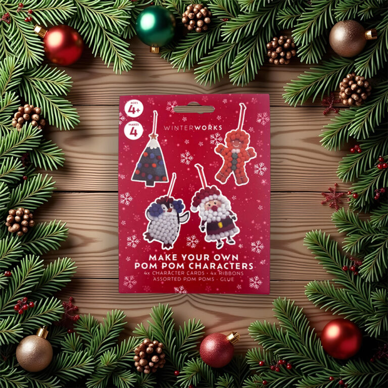 Win Make Your Own Christmas Pom Pom Characters! Paper Christmas