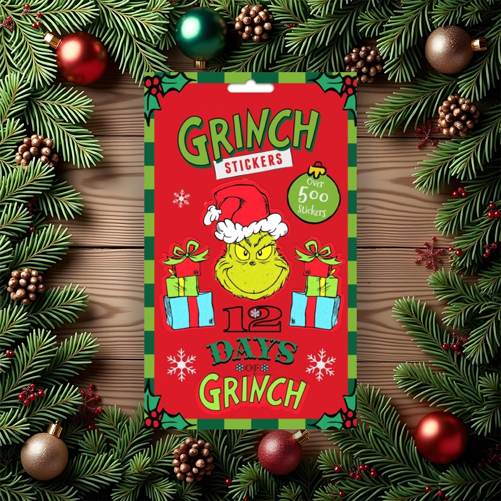 Win a 12 Days of Grinch Sticker Book With Over 500 Stickers! Paper ...